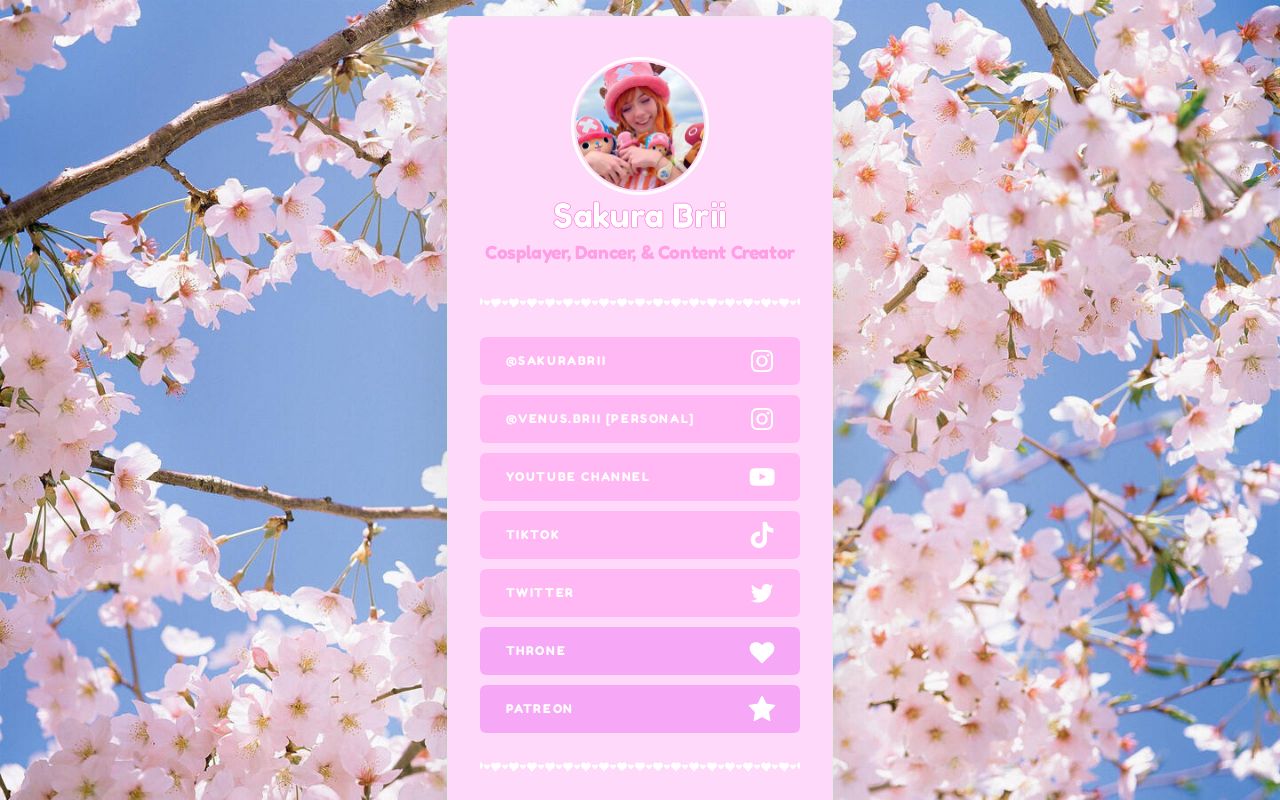 Sakura Bri's Link Carrd